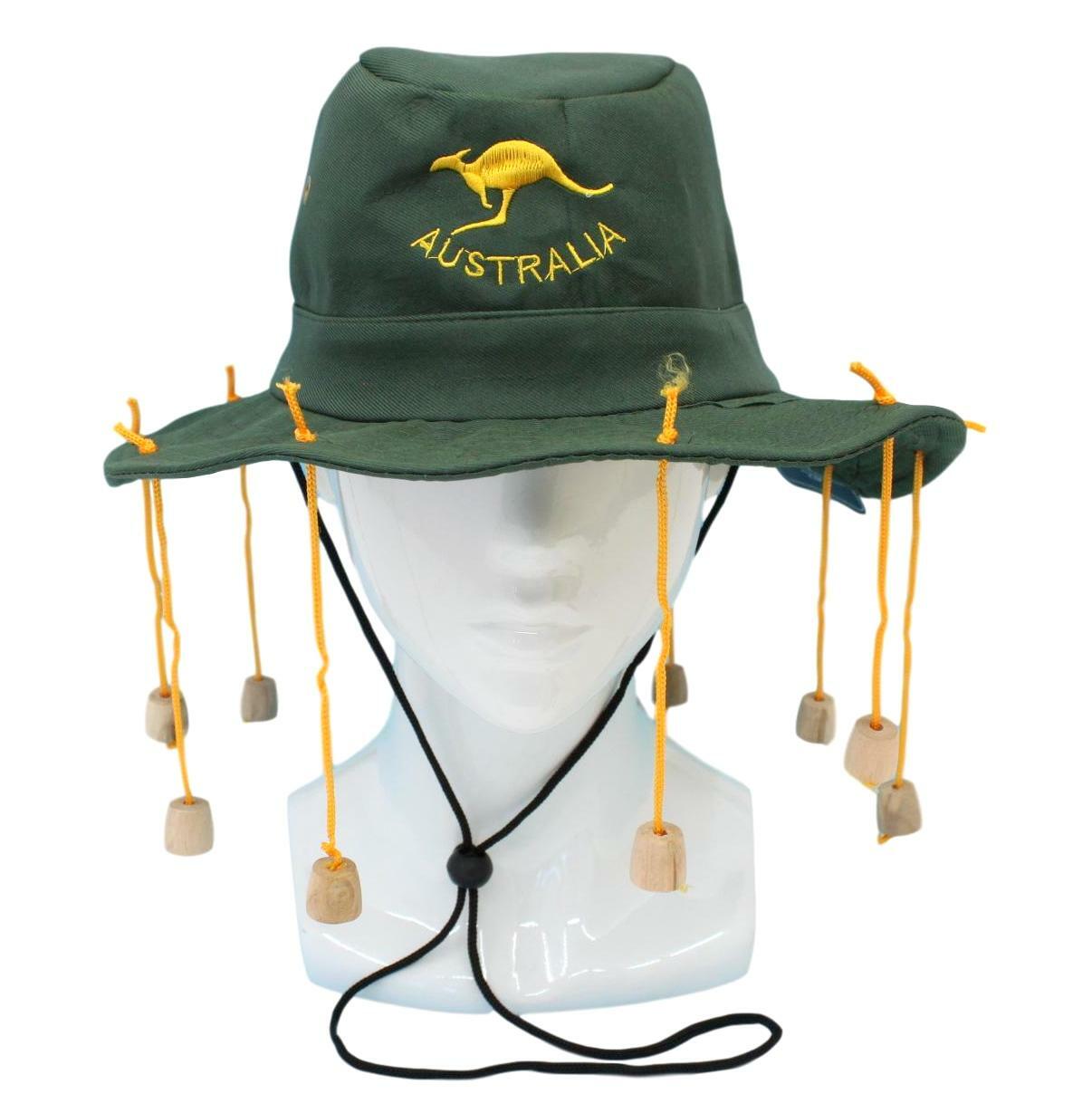 Australian Cork Hat Cotton Souvenir Adult Crocodile Dundee Fancy Dress ...