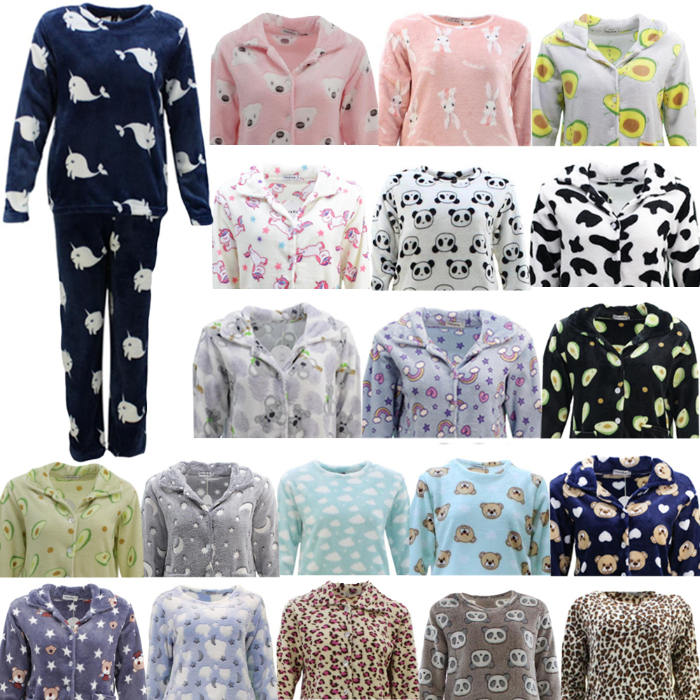 Fleece pj set womens store