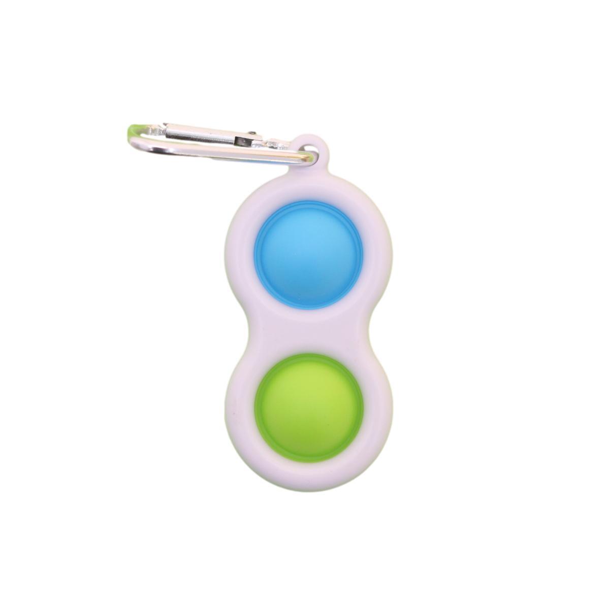 Pop Fidget Toy Push It Simple Dimple Bubble Key Chain Sensory Toy ...