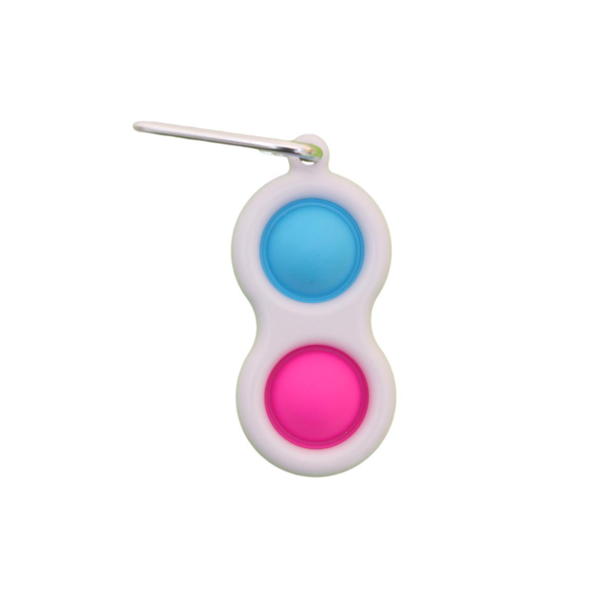 Pop Fidget Toy Push It Simple Dimple Bubble Key Chain Sensory Toy ...