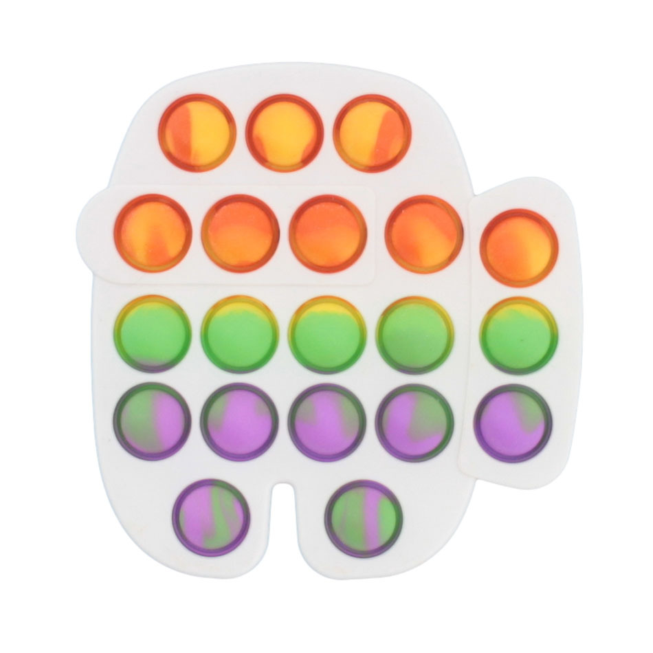 Pop Fidget Toy Push It Simple Dimple Bubble Key Chain Sensory Toy ...