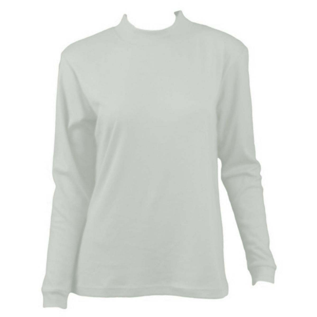 NEW Women's Cotton Skivvy Long Sleeve Top High Neck Basic Plain Core ...
